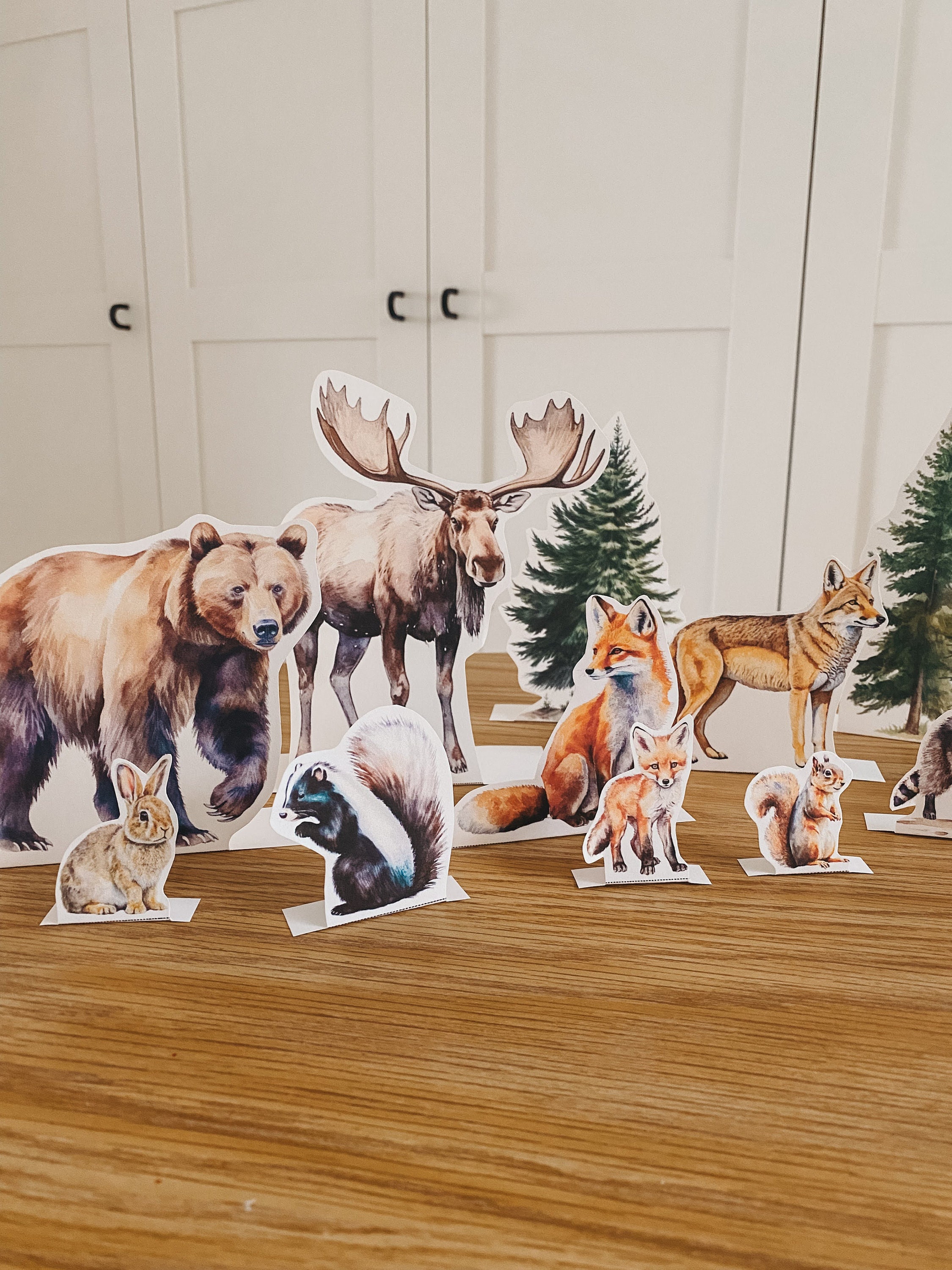 Forest Nature Scenes Paper Cutouts, Morning Basket, Homeschool ...