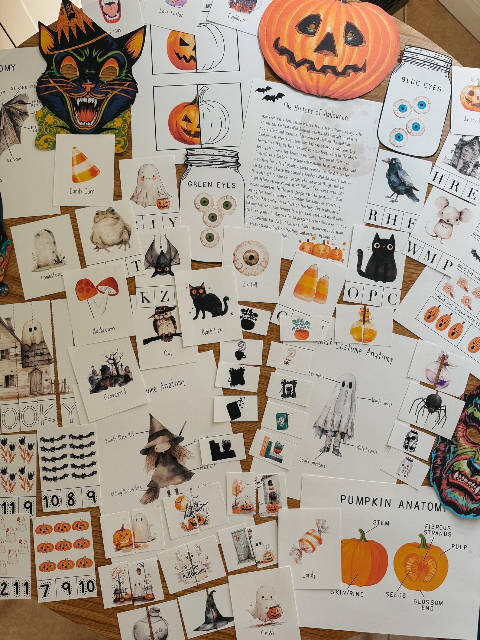 Halloween Unit Study, 128 Page PDF, Morning Basket, Homeschool ...