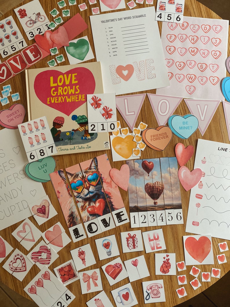 Valentine's Day Mini Unit Study, 45 Page PDF, Morning Basket ...