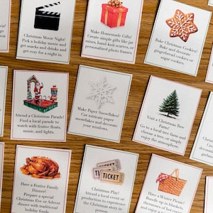 Christmas Advent Calendar Activity Cards, 42 Activities to Choose From ...