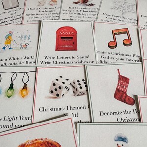 Christmas Advent Calendar Activity Cards, 42 Activities to Choose From ...