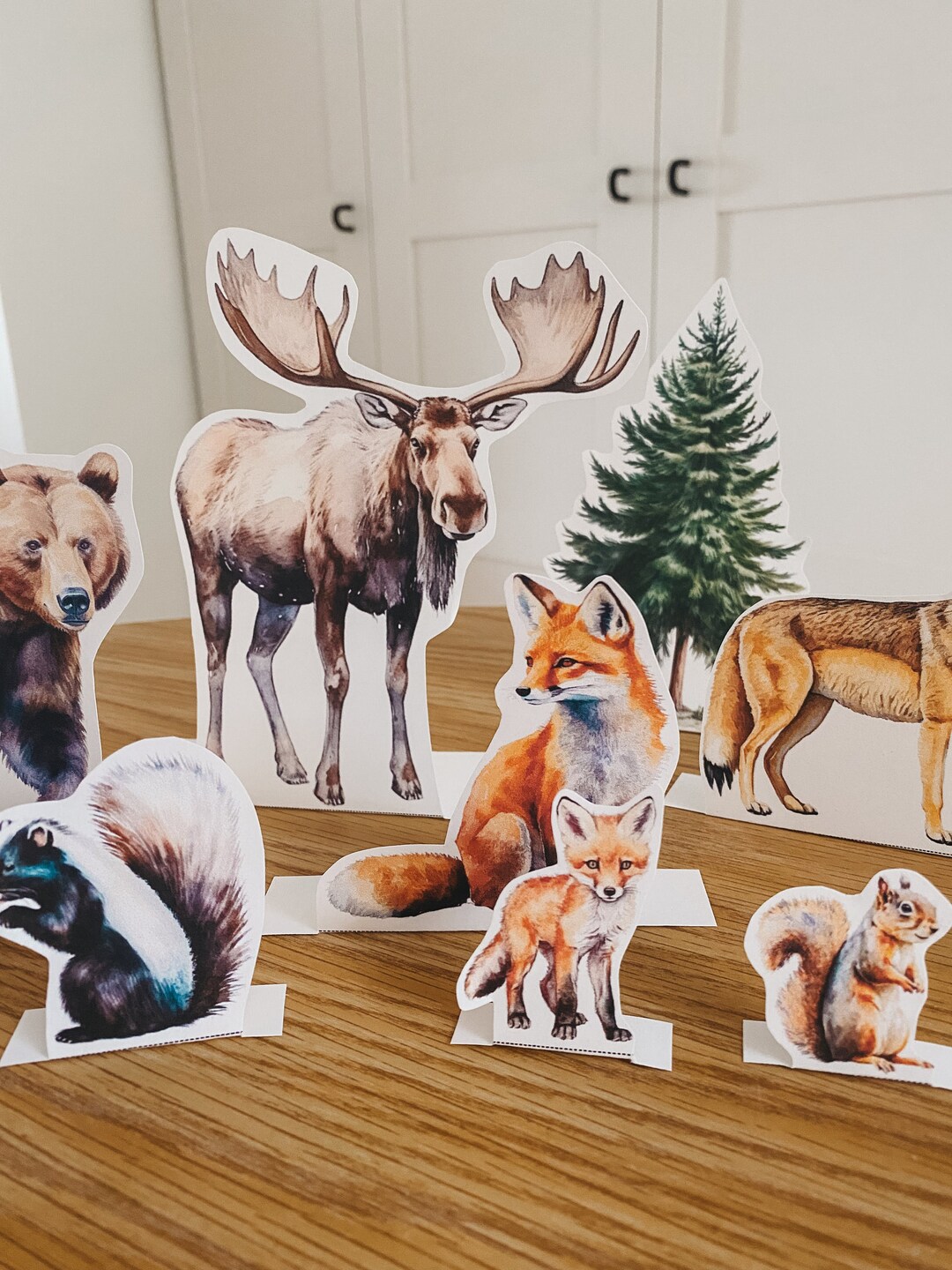 Forest Nature Scenes Paper Cutouts, Morning Basket, Homeschool ...