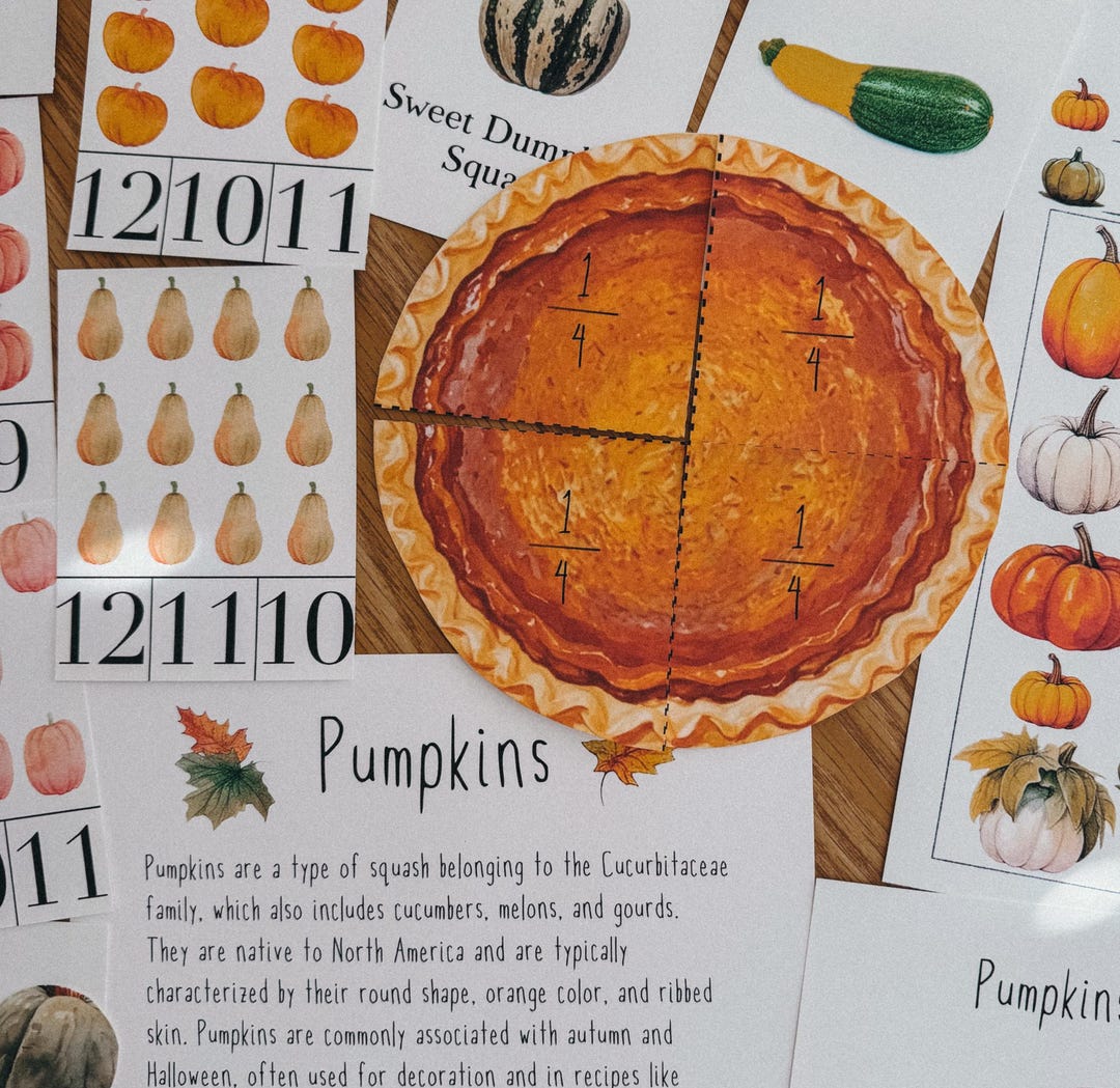 Pumpkin Unit Study, 87 Page PDF, Morning Basket, Homeschool, Learning ...