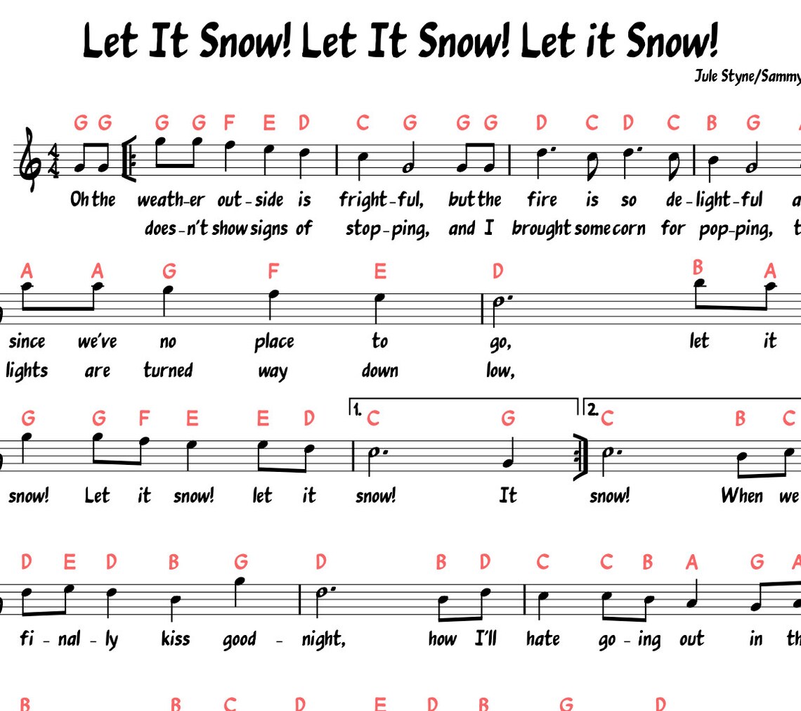 Let It Snow! Let It Snow! Let It Snow! - Etsy