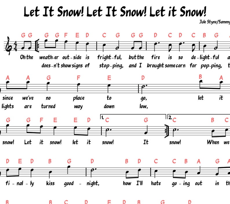 Let It Snow! Let It Snow! Let It Snow! - Etsy