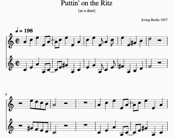 Puttin on the Ritz - Etsy