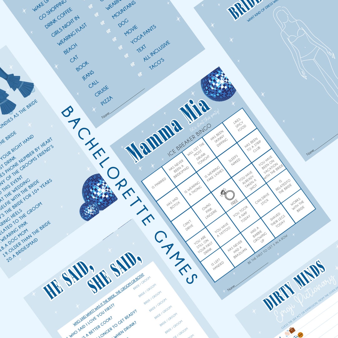 Mamma Mia Bachelorette Games | Mamma Mia Themed Bachelorette ...