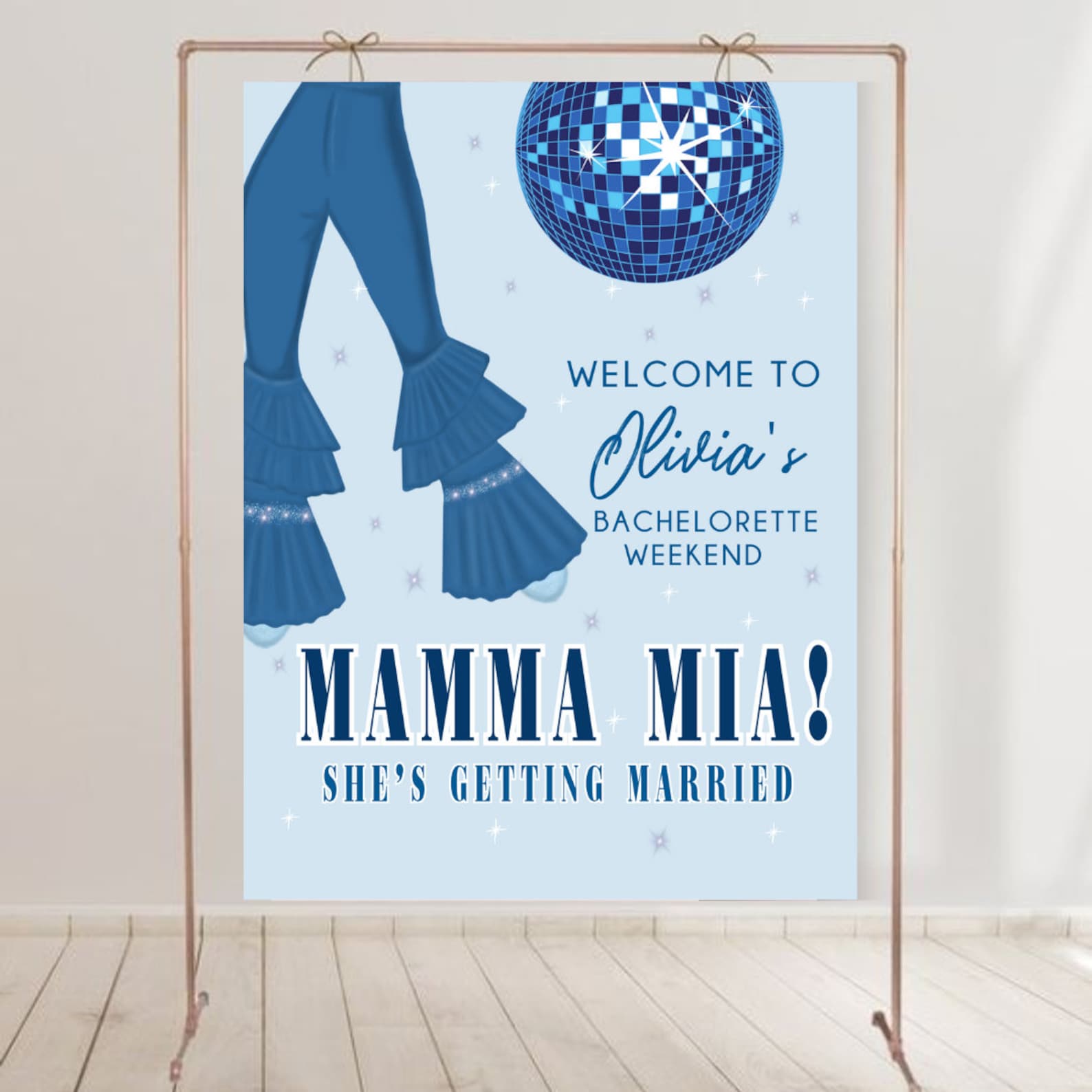 Mamma Mia Welcome Sign Bachelorette Sign Mamma Mia She's Getting ...