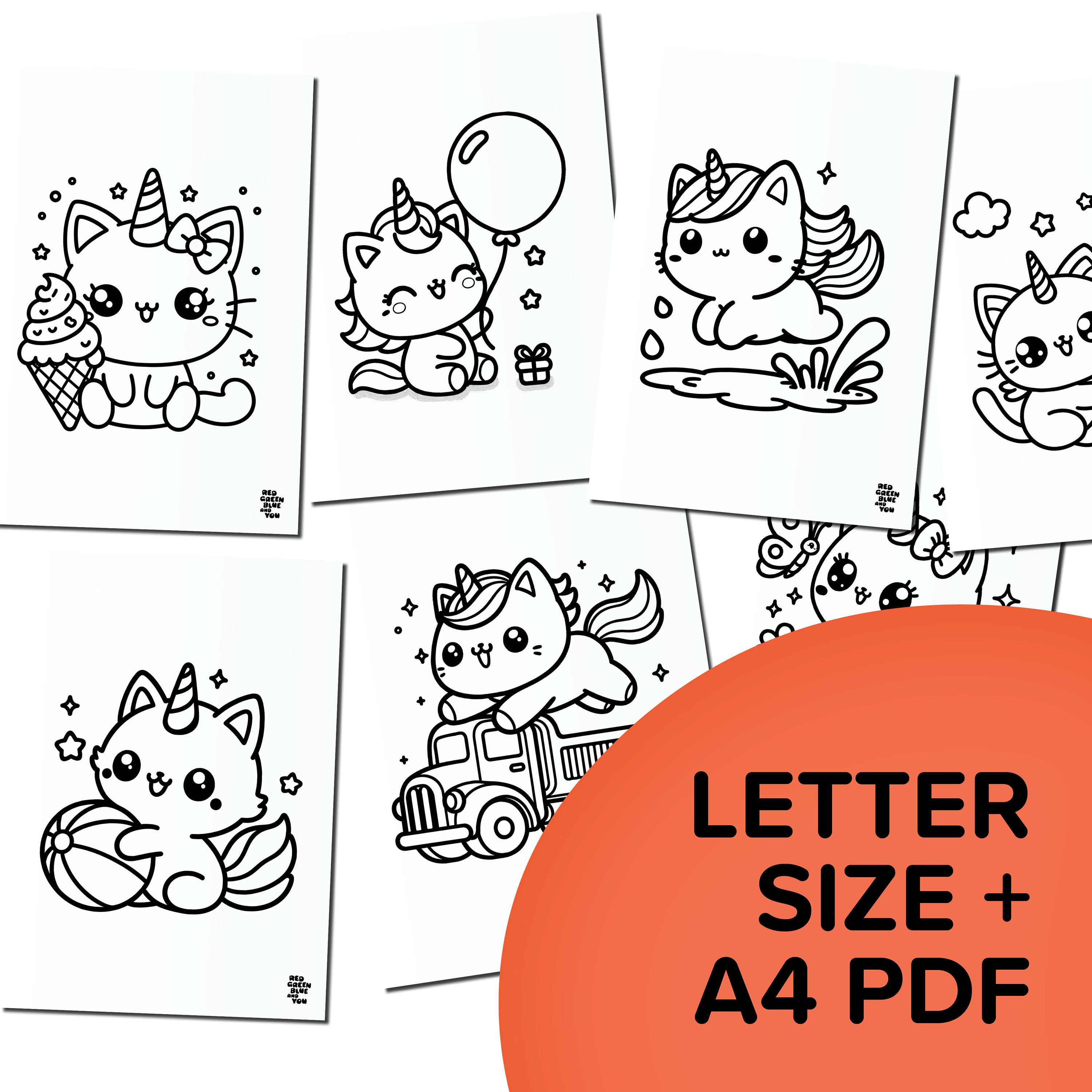 30 Magical Cat-unicorn Coloring Pages – Fun & Creative Activity for ...