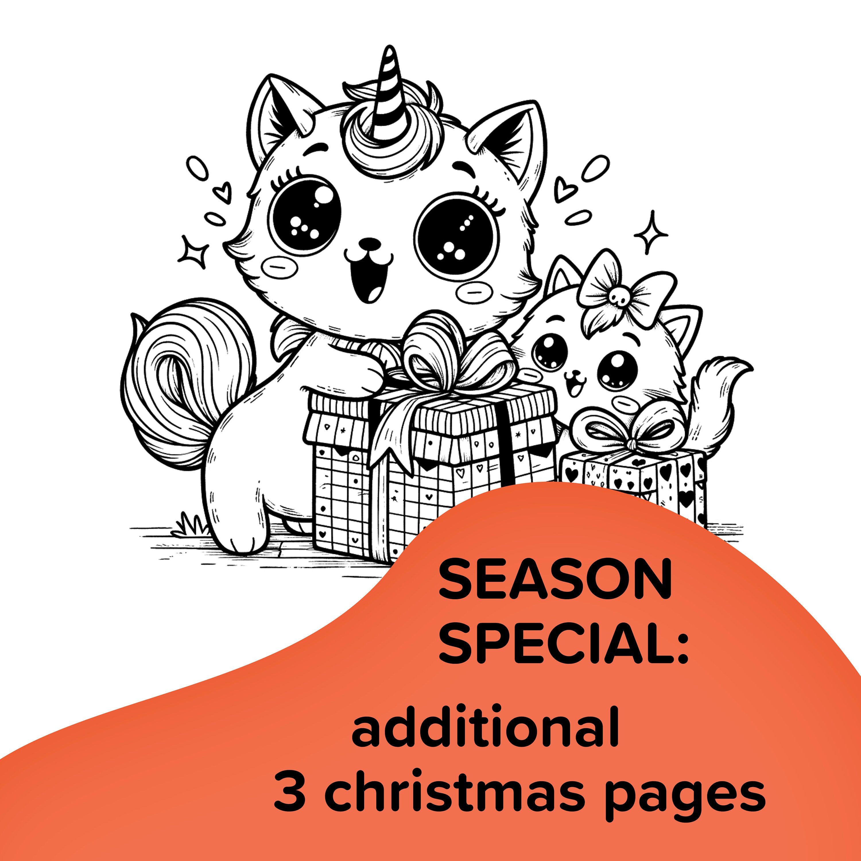 30 Magical Cat-unicorn Coloring Pages – Fun & Creative Activity for ...