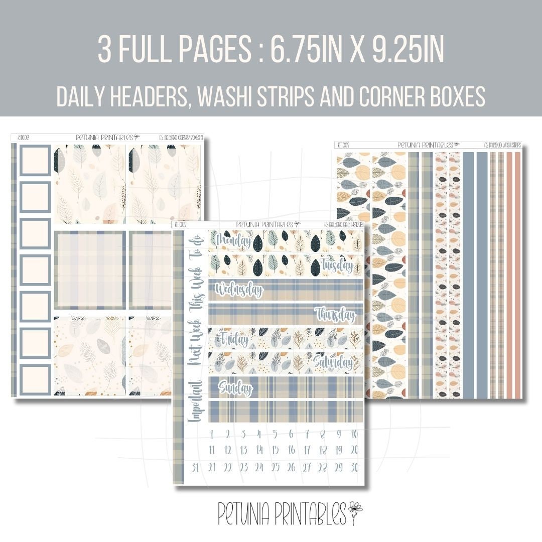A5 Daily Duo Printable Planner Stickers A5 Daily Duo Kits Erin Condren ...