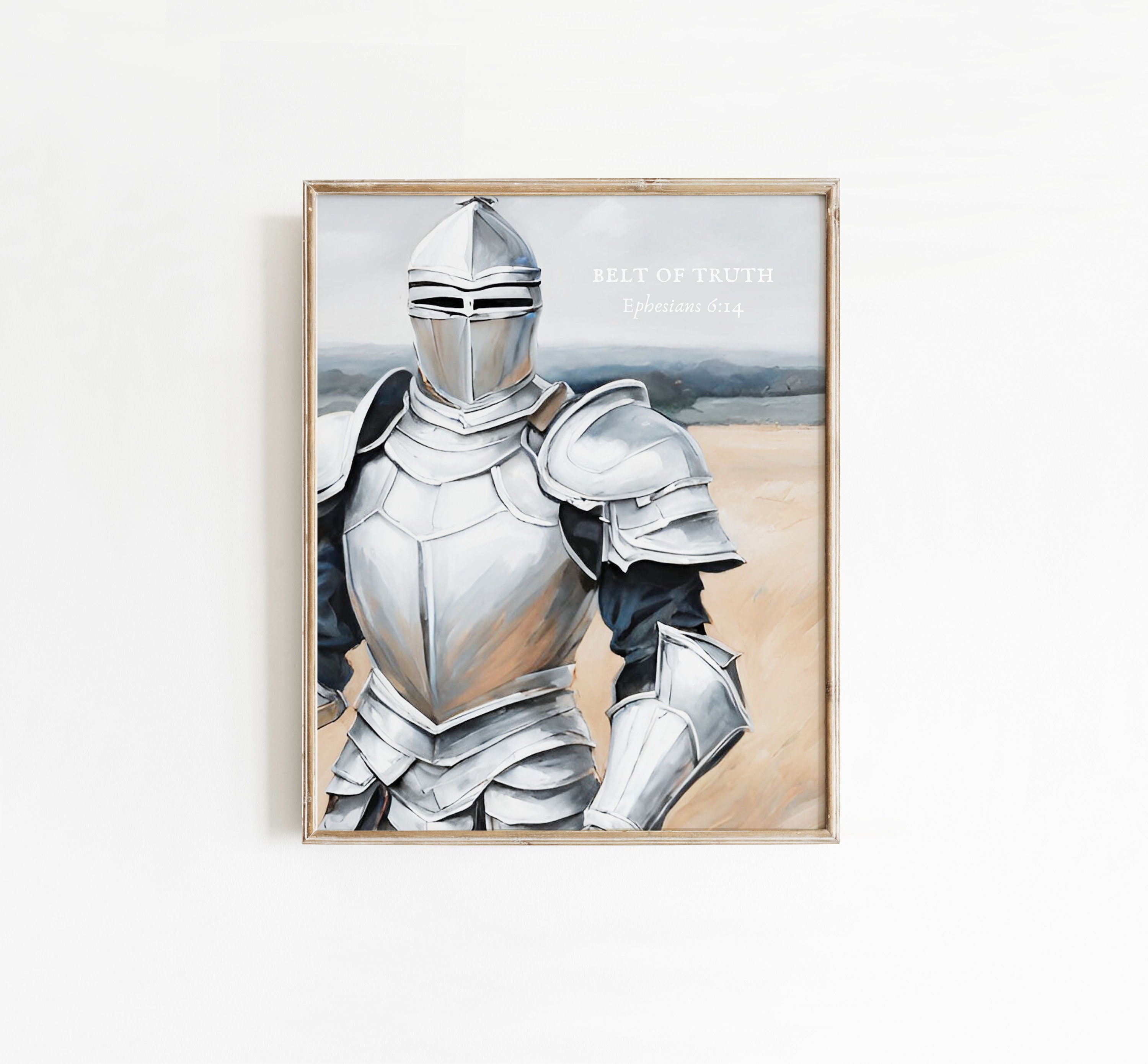 Armor of God Print Set, Ephesians 6:13, Bible Verse Wall Art (digital ...