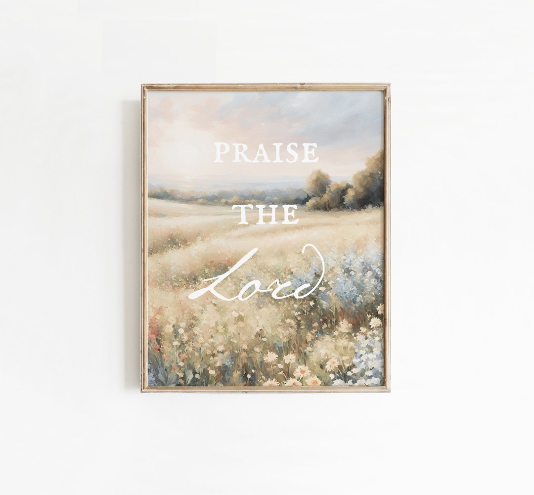 Praise the Lord, Christian Wall Art Printable, Psalm 150, Psalm Wall ...