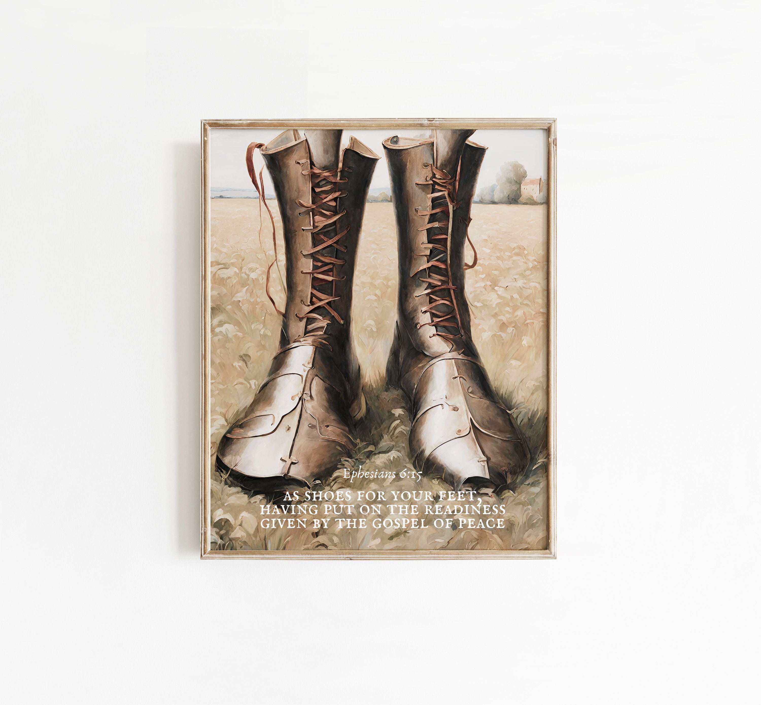 Christian Wall Art Set, Ephesians 6:13 Armor of God Wall Art Set of 6 ...