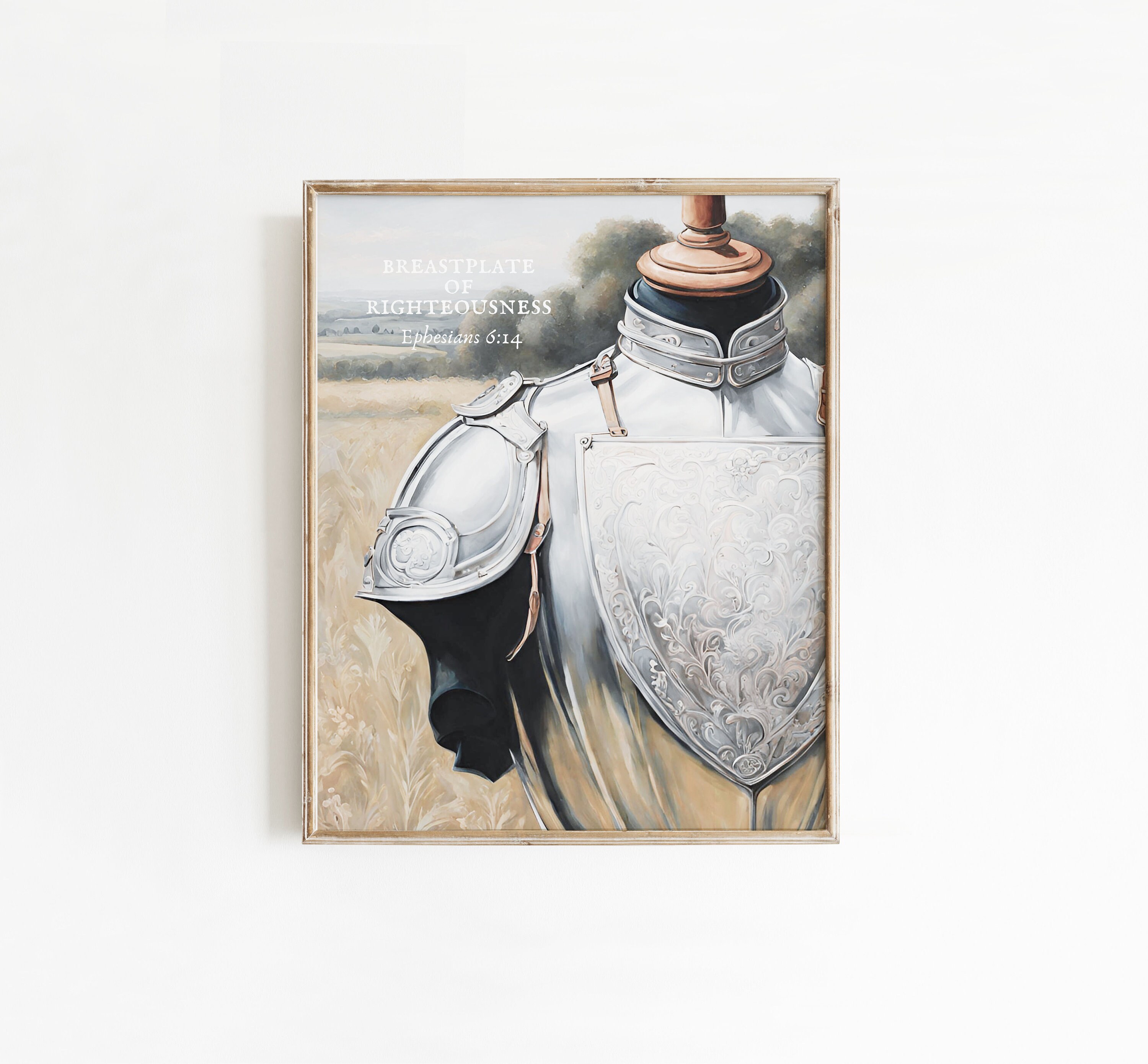 Armor of God Print Set, Ephesians 6:13, Bible Verse Wall Art (digital ...