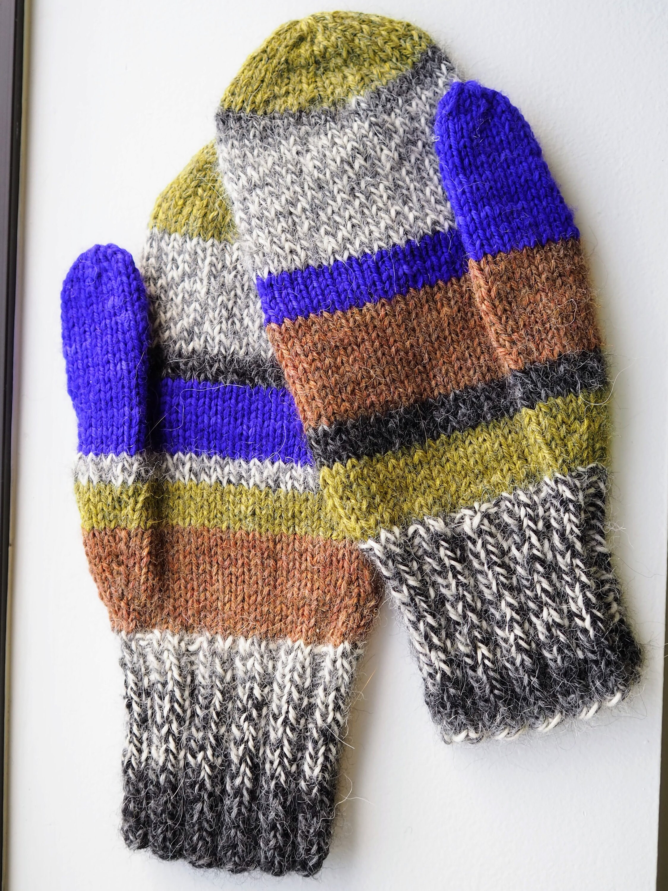 PDF PATTERN - Blank Space Mittens Knitting Pattern - Adult Medium and ...