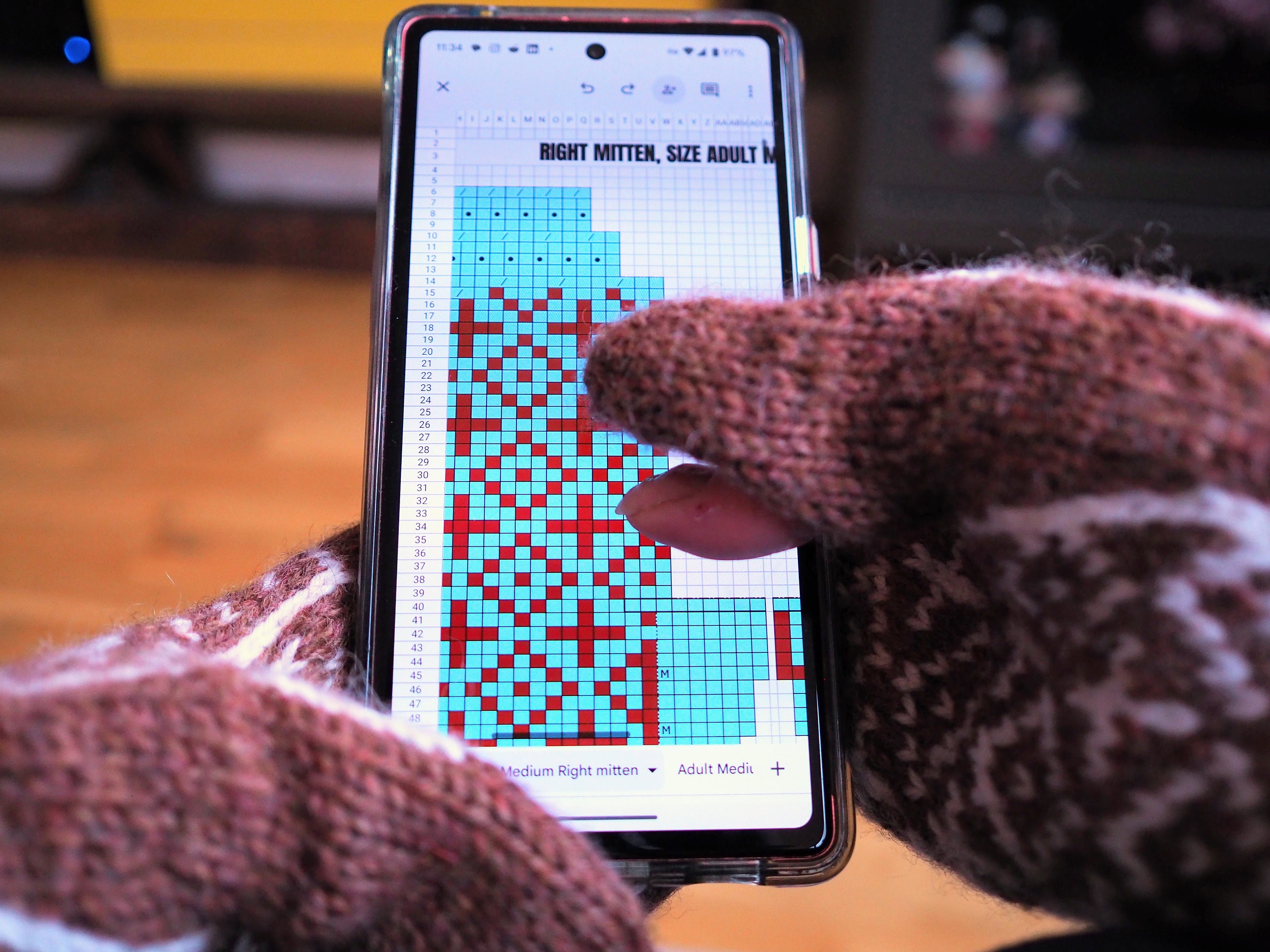 PDF PATTERN - Rude Crosswalk Mittens Knitting Pattern With FREE Custom ...