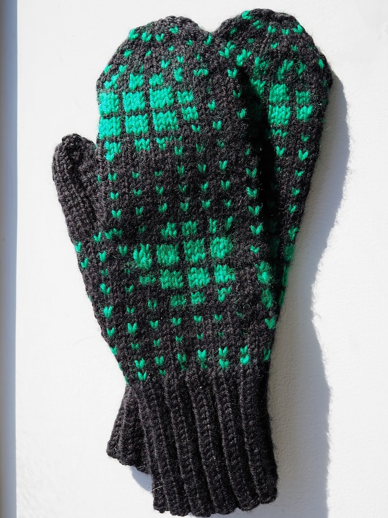PDF PATTERN - Scary Numbers From Severance Mittens Knitting Pattern ...