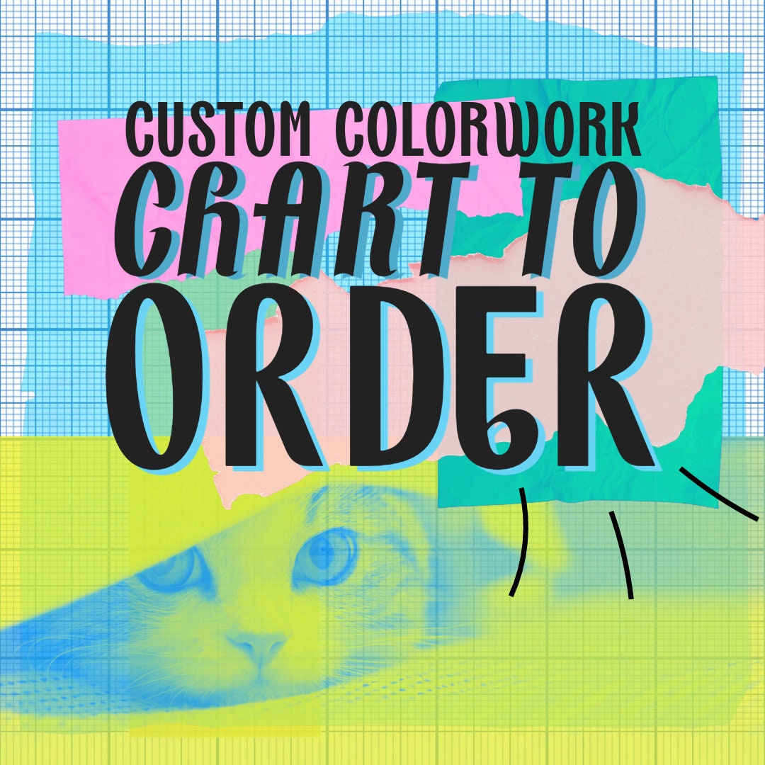 MAKE TO ORDER - Colorwork Knitting Chart / Graph From Your Image or ...