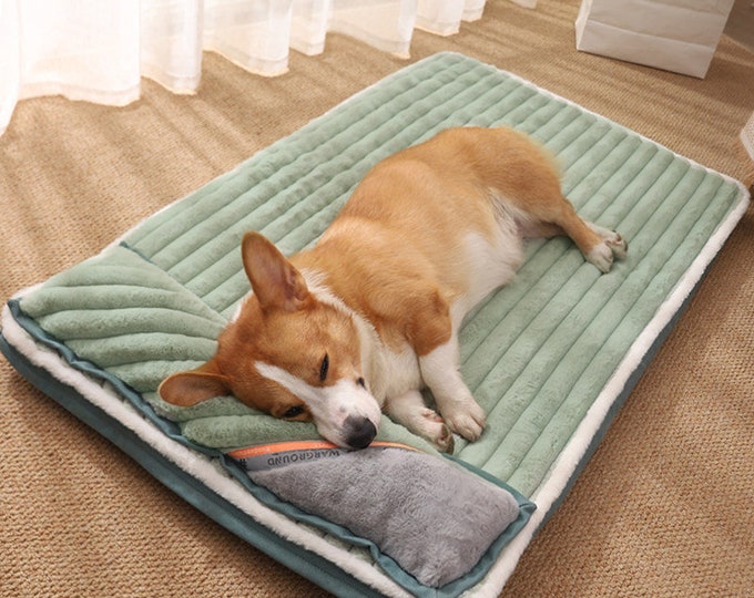 Removable and Washable Dog Mat Dog Sleeping Pad for Sleeping in Winter ...
