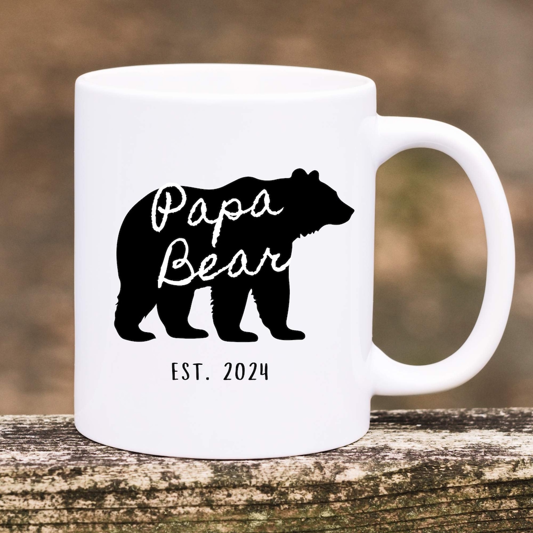 Papa Bear Coffee Mug, Papa Bear Tea Mug, Mug for New Dad, Father's Day ...