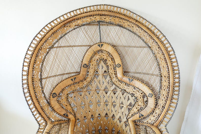 Sillas originales raras de The King of Peacock, decoración bohemia ...