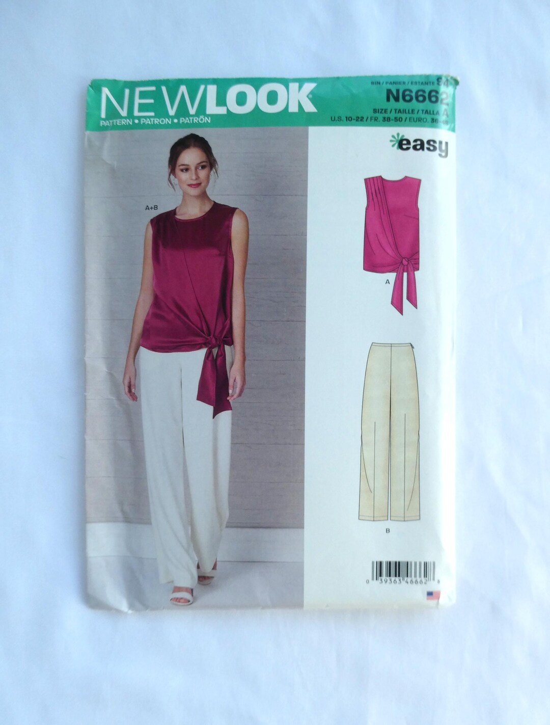 New Look Paper SEWING PATTERN N6662, Easy Top and Pants Sewing Pattern ...