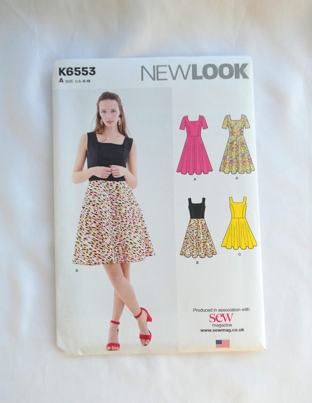 New Look Paper SEWING PATTERN K6553, Easy Dress Sewing Pattern With Instructions - Etsy