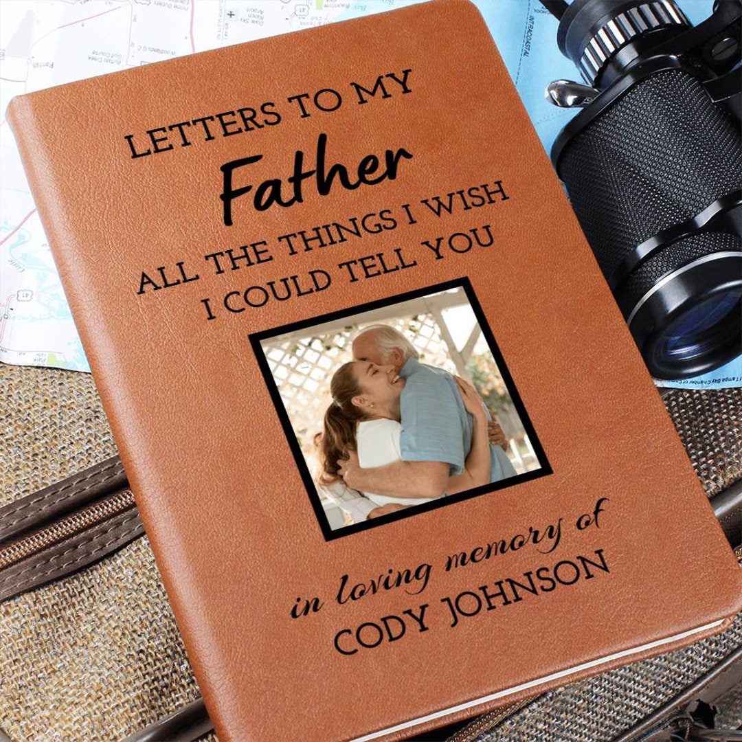 Loss of Father Photo Memorial Gift Journal, Dad Loss Grief Journal ...