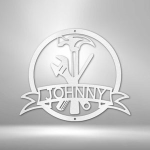 Custom Nametool Man Metal Sign,, Grandfather or Father's Day Gift, Last ...