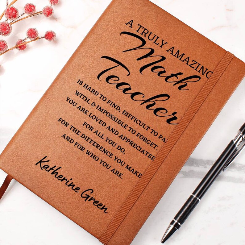Personalized Math Teacher Journal, Difference Maker Journal, Custom ...