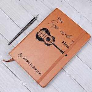 Customized Songwriter Leather Journal, Songs Inside My Head Notebook ...