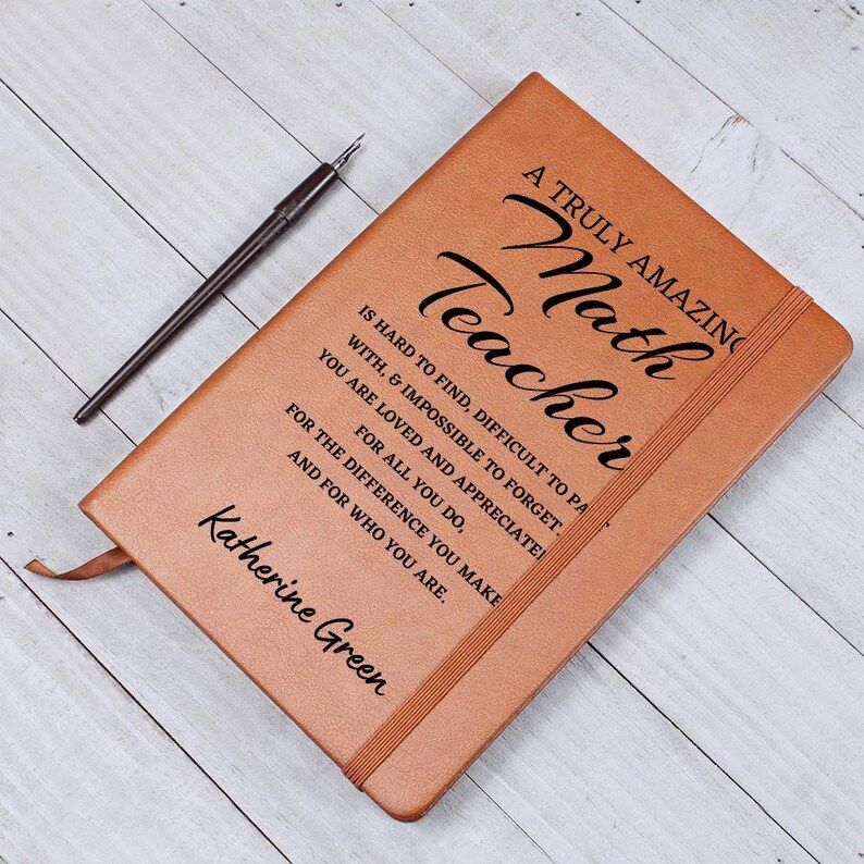 Personalized Math Teacher Journal, Difference Maker Journal, Custom ...