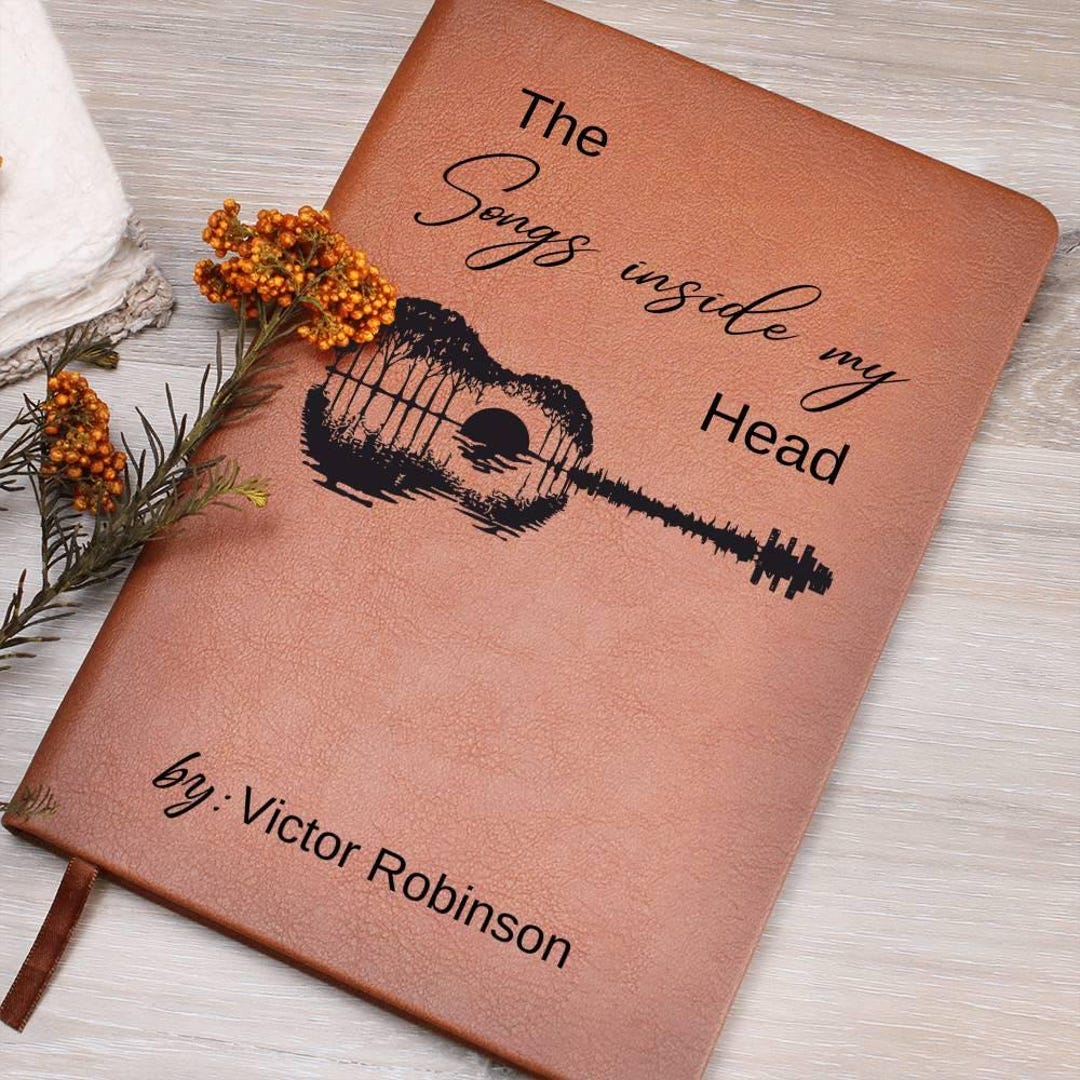 Customized Songwriter Leather Journal, Songs Inside My Head Notebook ...