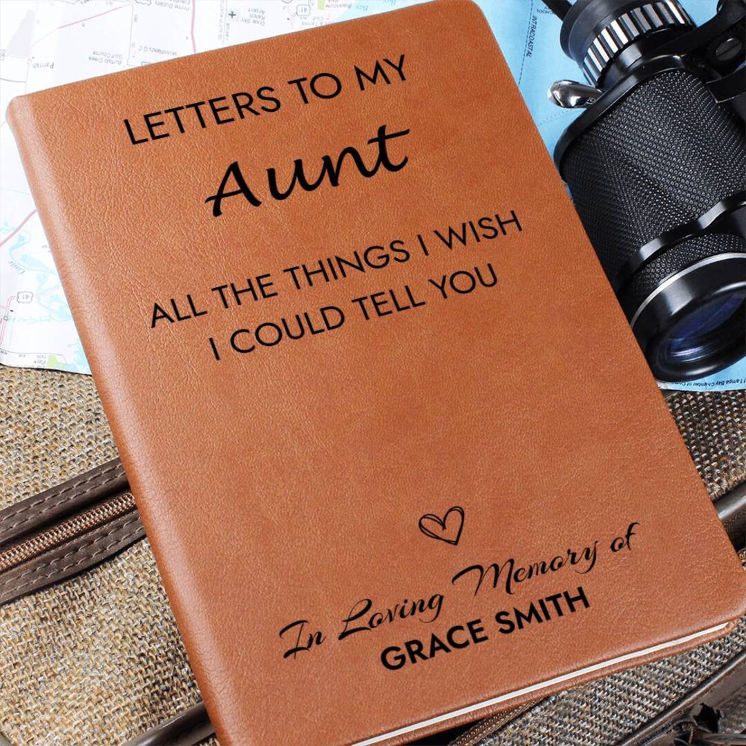 Loss of Aunt Memorial Journal, Aunt in Heaven Gift, Aunt Remembrance ...