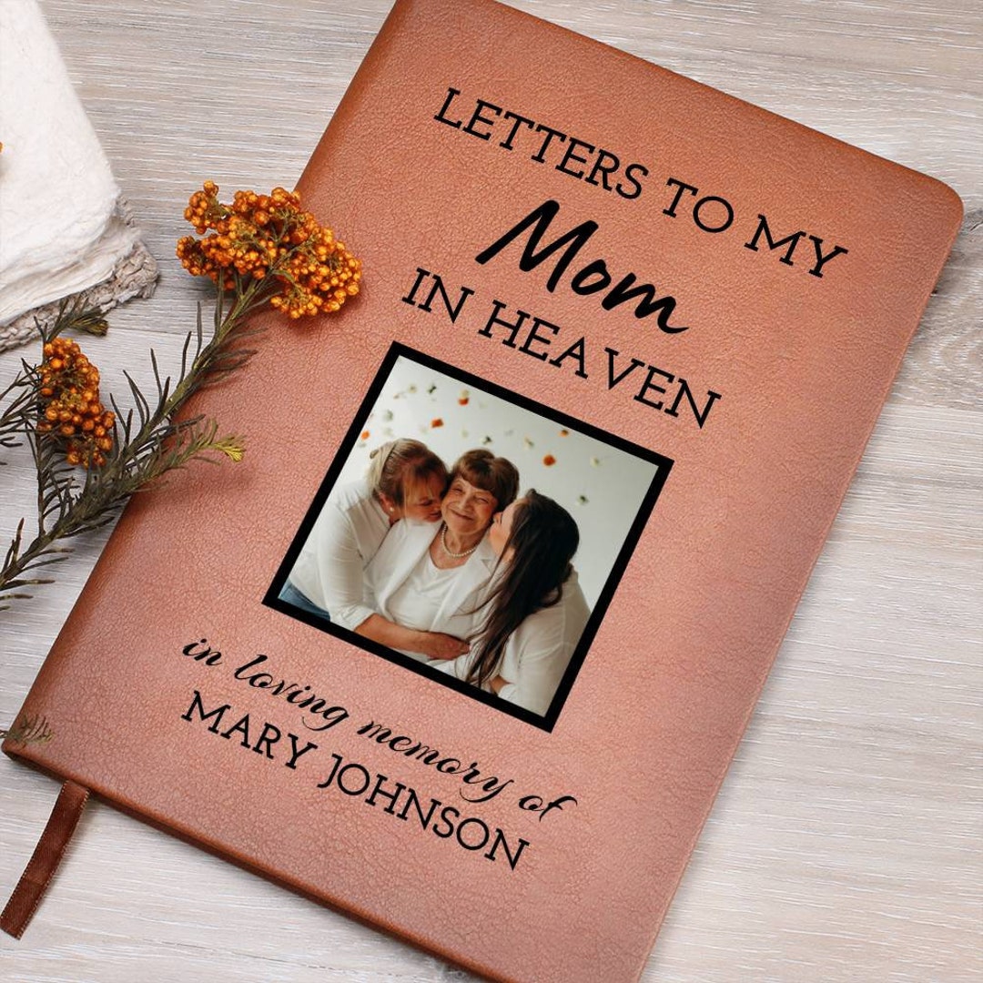 Loss of Mom Photo Memorial Journal, Mother in Heaven Gift, Mom ...