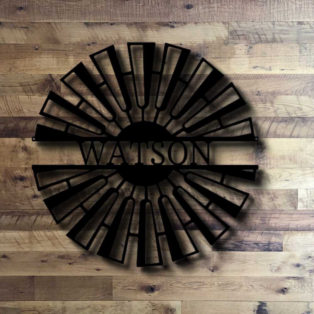 Custom Fancy Windmill Metal Sign Personalized Windmill Metal - Etsy