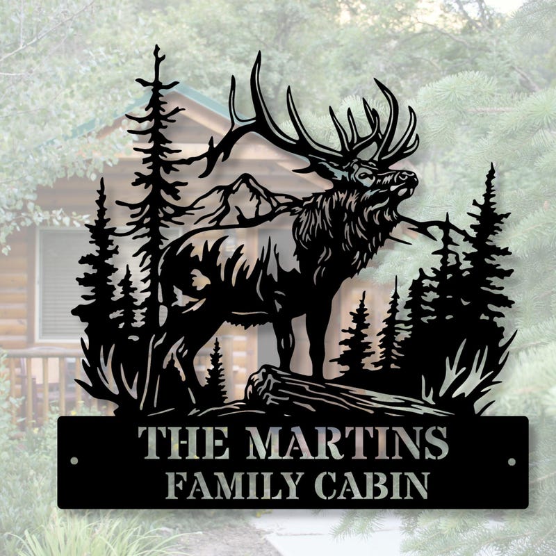 Wildlife Elk Metal Art - Etsy