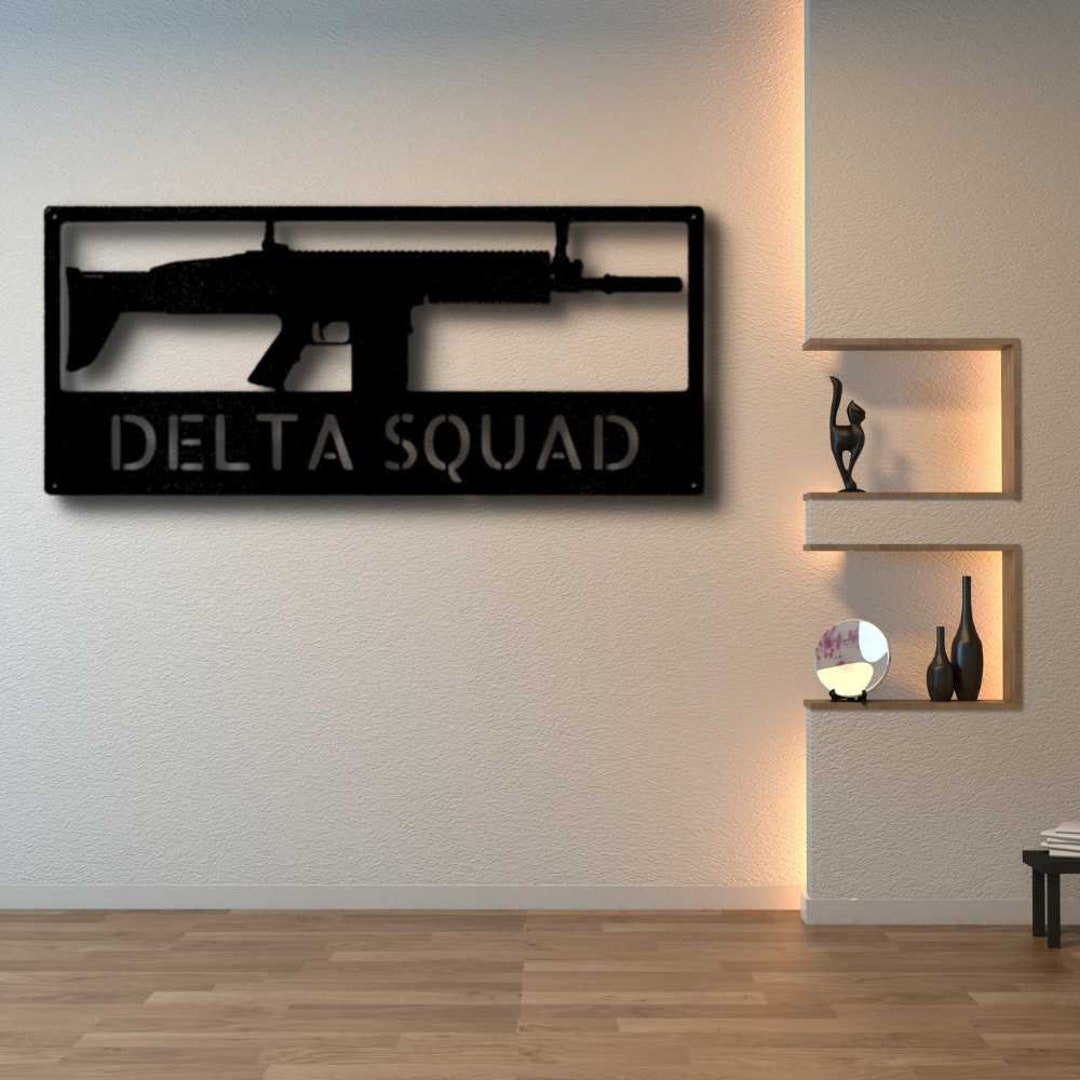 Rifle Metal Art Sign, Rifle Metal Art Hanging, Birthday Gift for A Gun ...