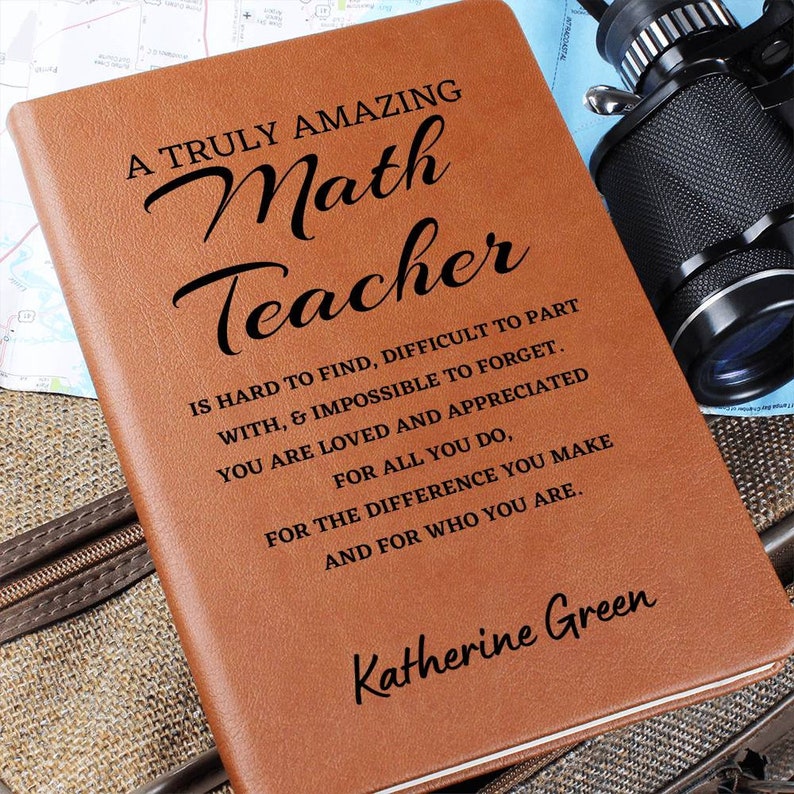 Personalized Math Teacher Journal, Difference Maker Journal, Custom ...