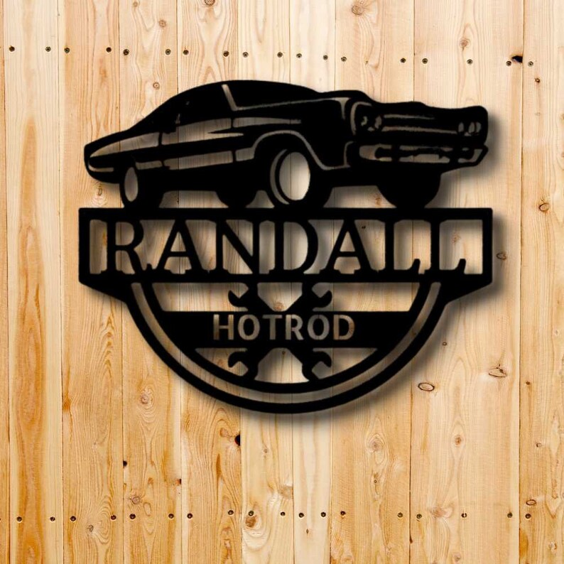 Custom Car Metal Sign Personalized Metal Art Car Repair Shop - Etsy
