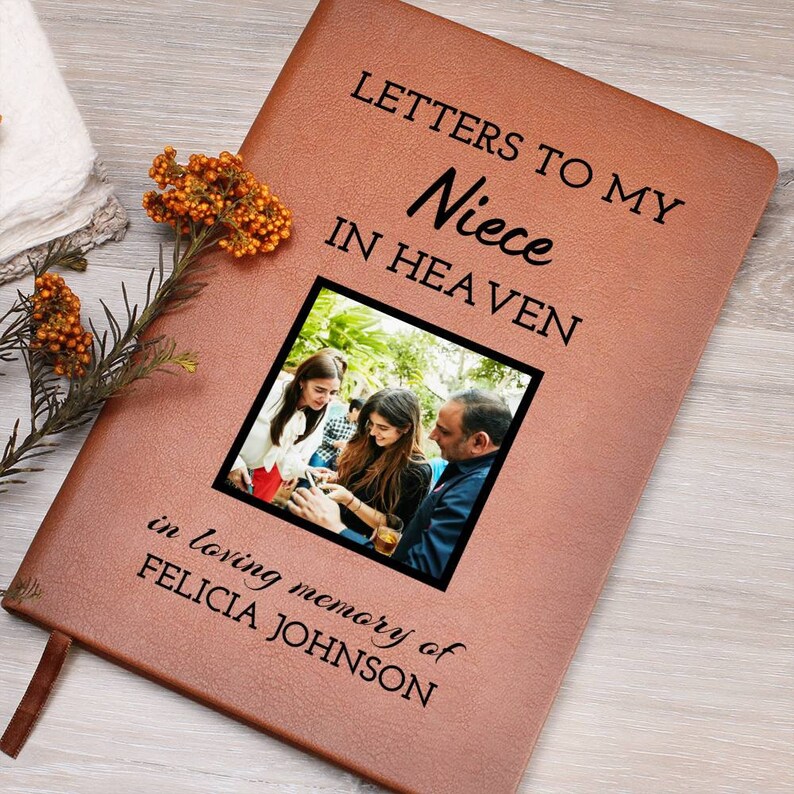 Loss of Niece Photo Memorial Journal, Niece in Heaven Gift, Niece ...