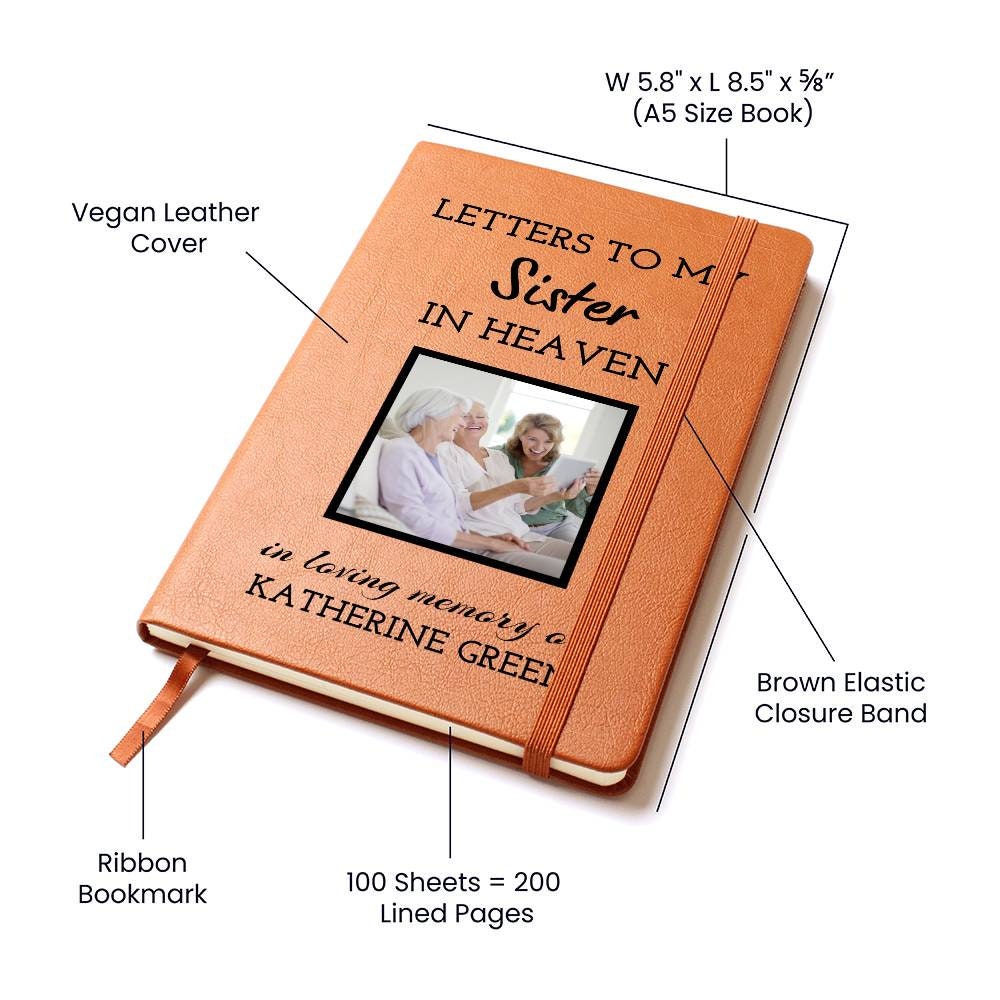 Loss of Sister Photo Memorial Journal, Sister in Heaven Gift, Sister ...