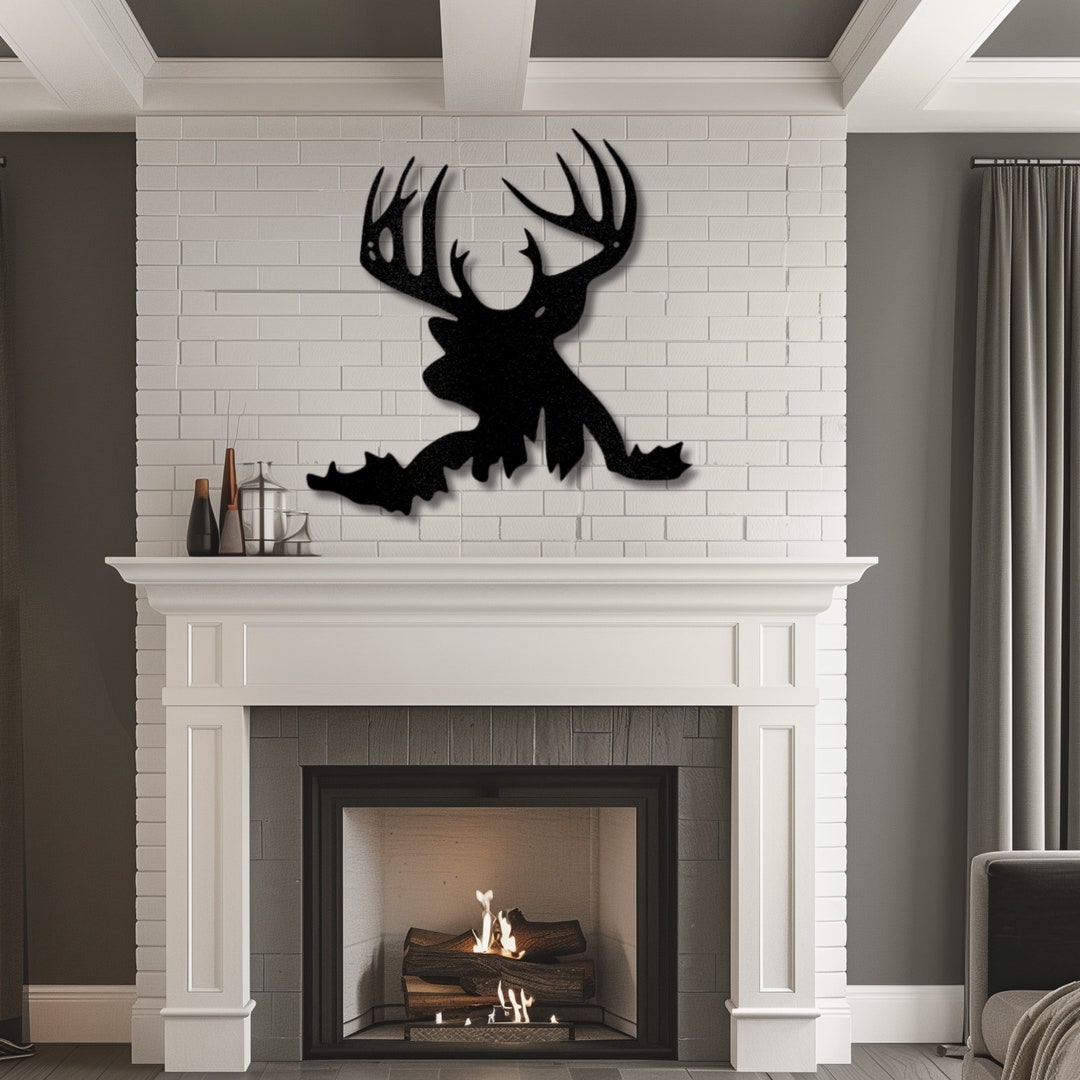 Deer Head Metal Wall Sign, Big Buck Metal Art Decor, Housewarming Gift ...