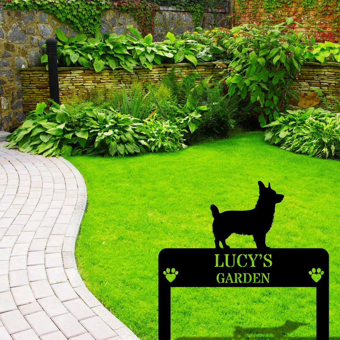 Dog Garden Stake Metal Sign, Dog Memorial Metal Sign, Personalized Dog ...