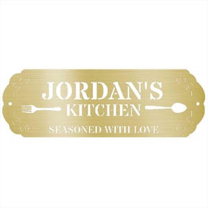 Personalized Kitchen Signs, Custom Kitchen Gifts, Custom Metal Sign for ...