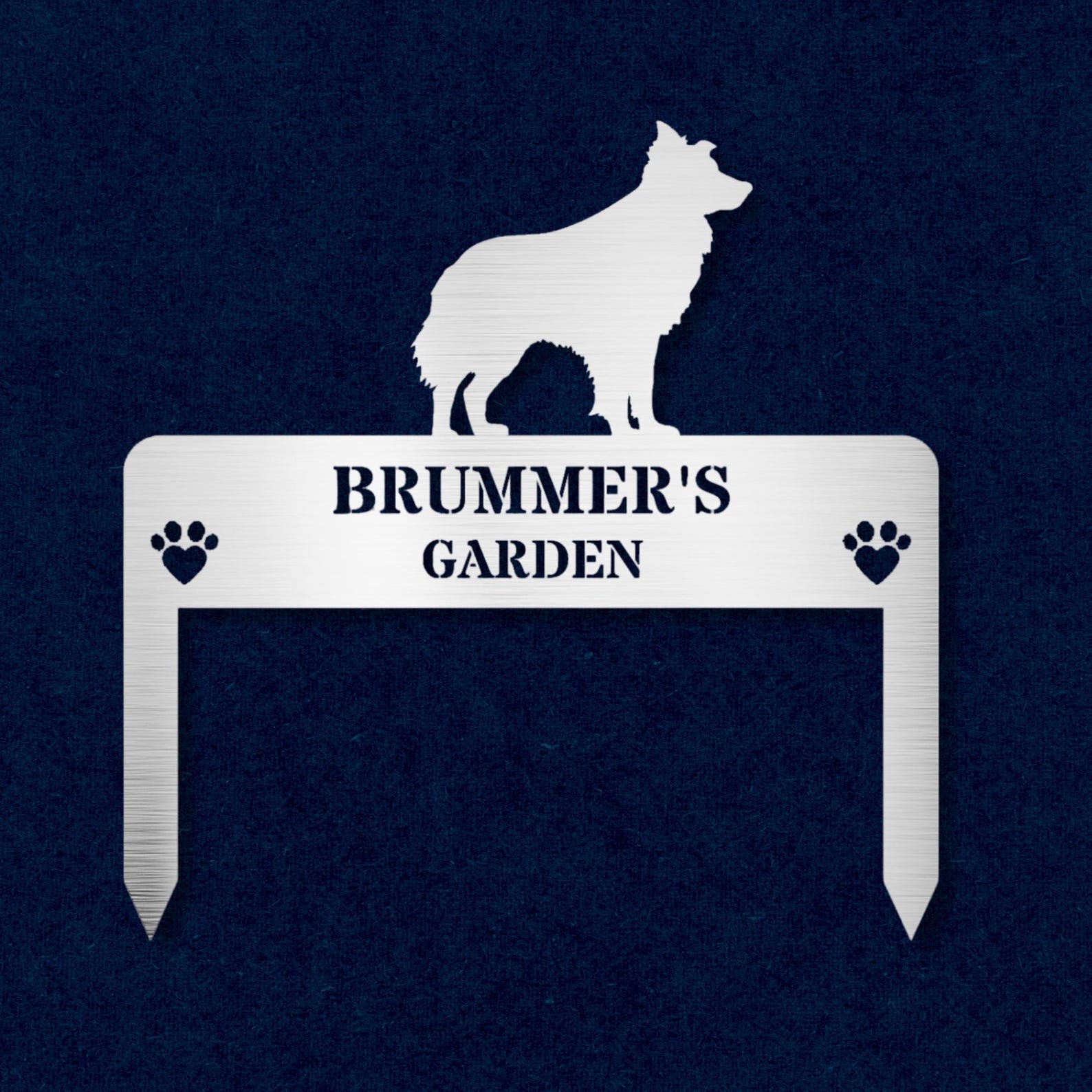 Customized Dog Garden Stake Metal Sign, Dog Memorial Metal Sign ...