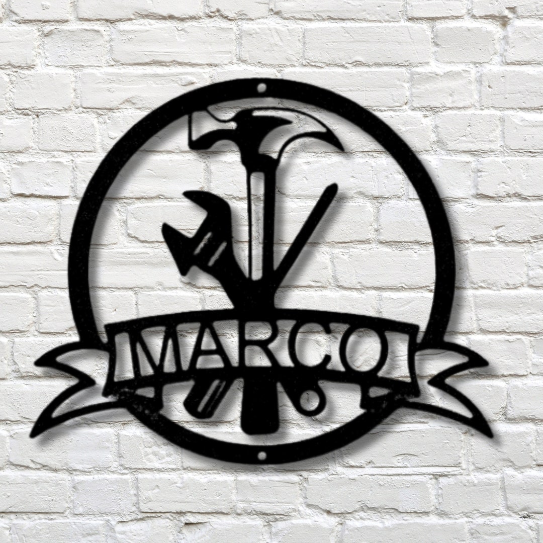 Custom Nametool Man Metal Sign,, Grandfather or Father's Day Gift, Last ...