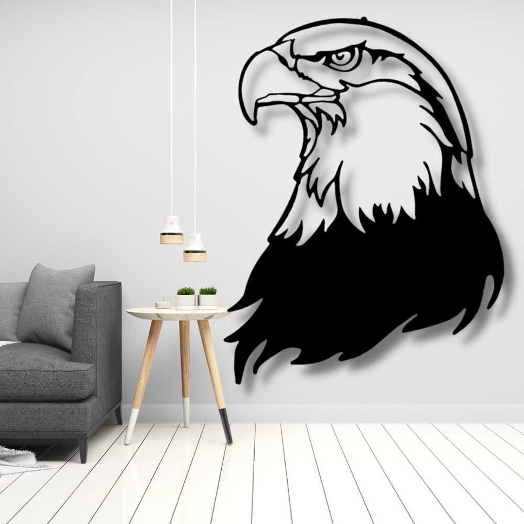Bald Eagle Metal Sign, Housewarming Gift, Eagle Decor Birthday Gift for ...