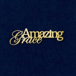 Amazing Grace Metal Sign, Gift for Christians, Metal Wall Sign, Script ...